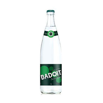 Badoit Naturally Sparkling Water Glass Bottle 12 x 1L [Crown Cap ...