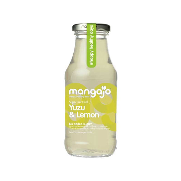 Mangajo Yuzu & Lemon Green Tea Still Glass Bottle 12 x 250ml – Aqua ...