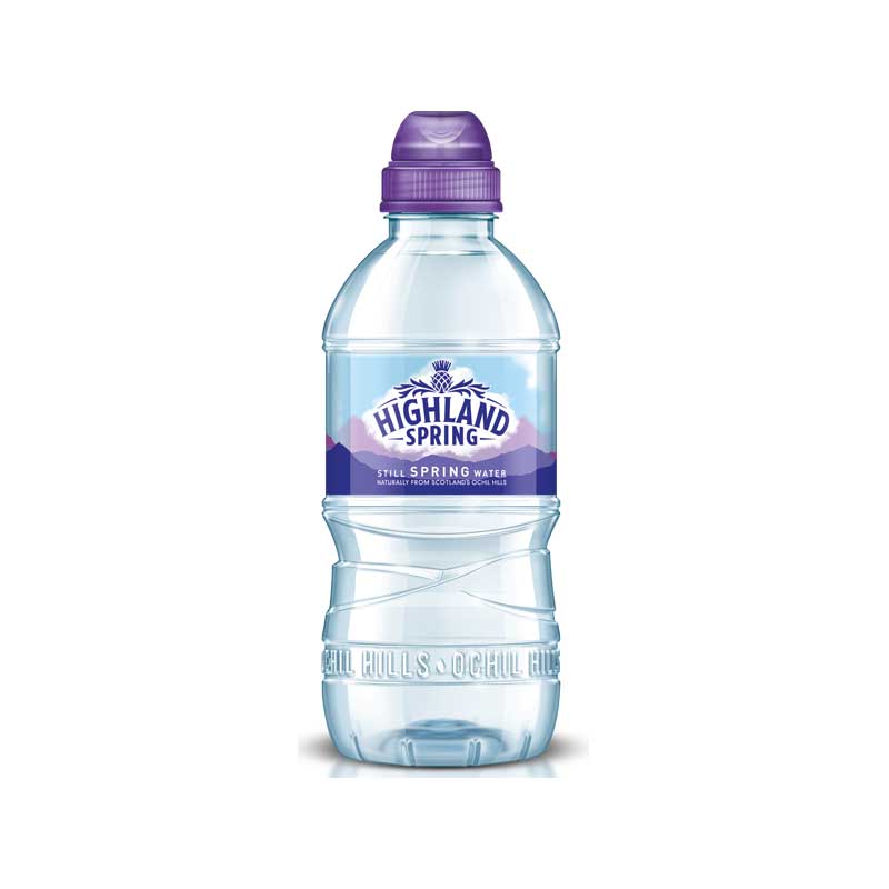 Highland Spring Still Water SPORTSCAP Plastic Bottle 24 x 330ml – Aqua ...