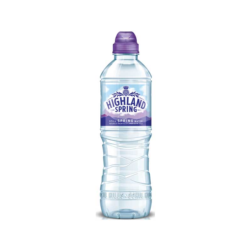 Highland Spring Still Water SPORTSCAP Plastic Bottle 24 x 500ml – Aqua ...